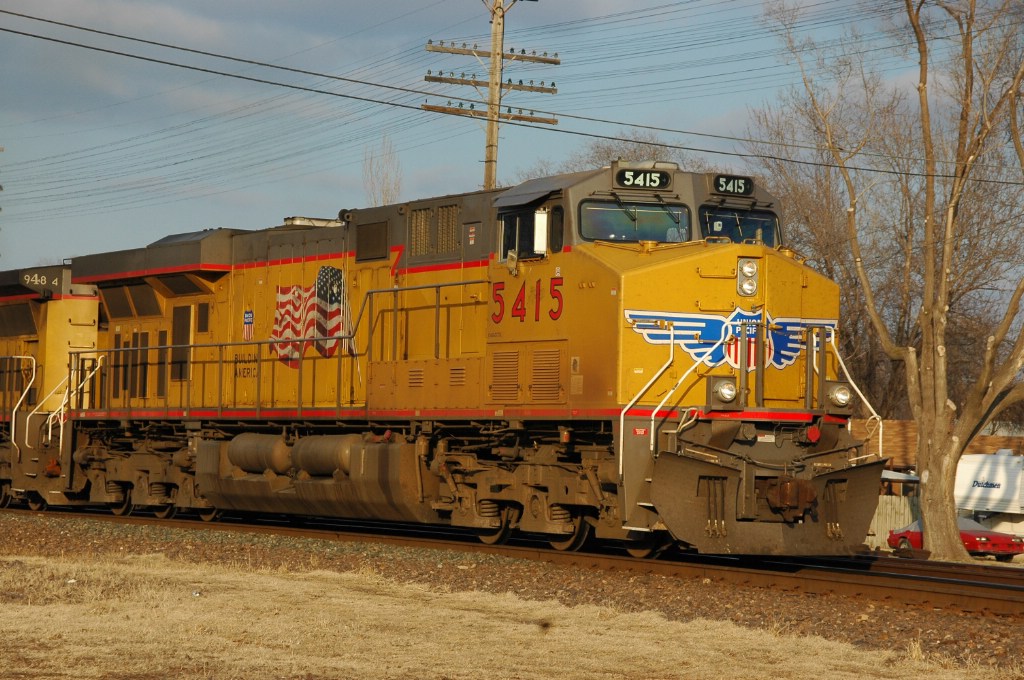 Big flag on the point.